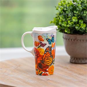 Monarch Butterfly Ceramic Perfect Cup; 17 oz. with Gift Box – Bird ...