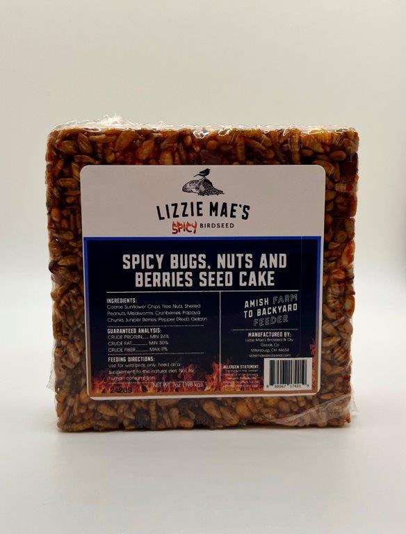 Spicy Bug Nut Berries Sm Seed Cake – Bird House on the Greenway